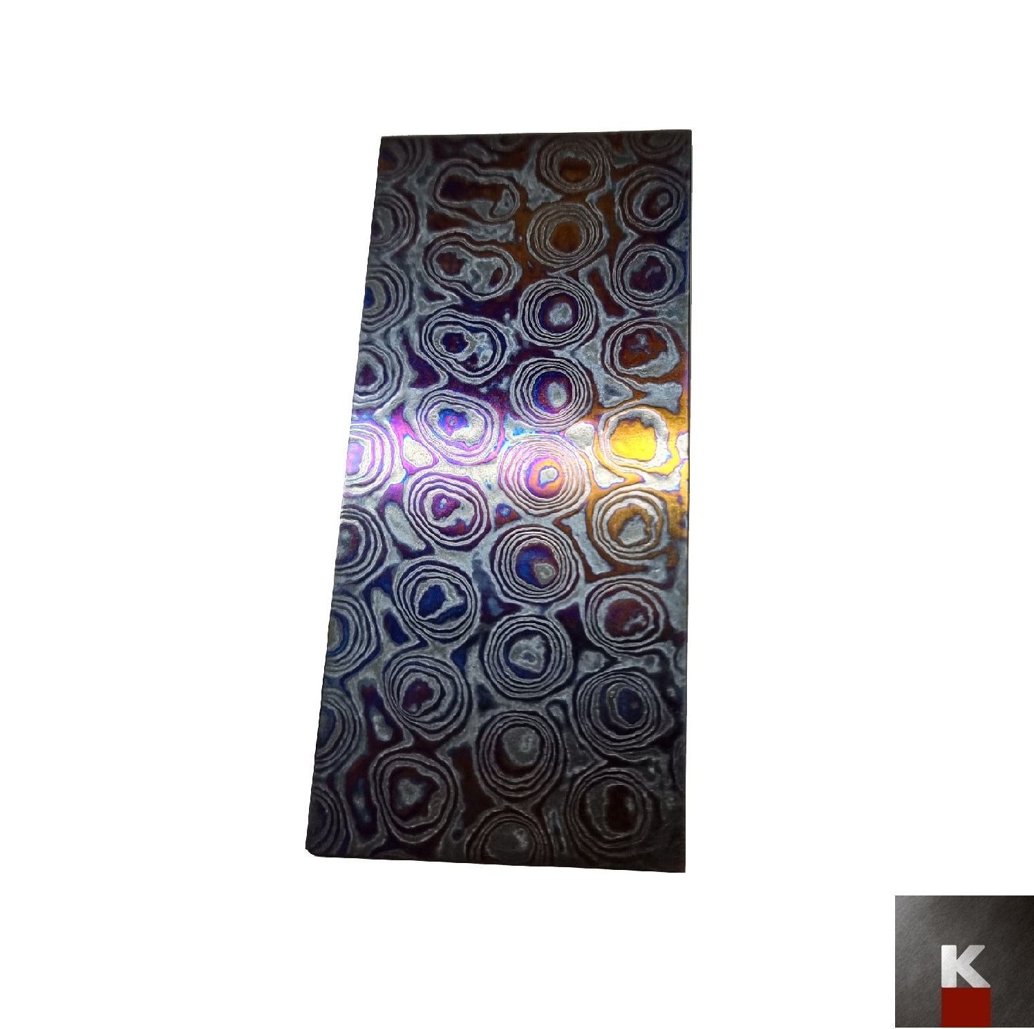 Titanio: TIMASCUS RAINDROP - sp. 4,1X50X110 mm.