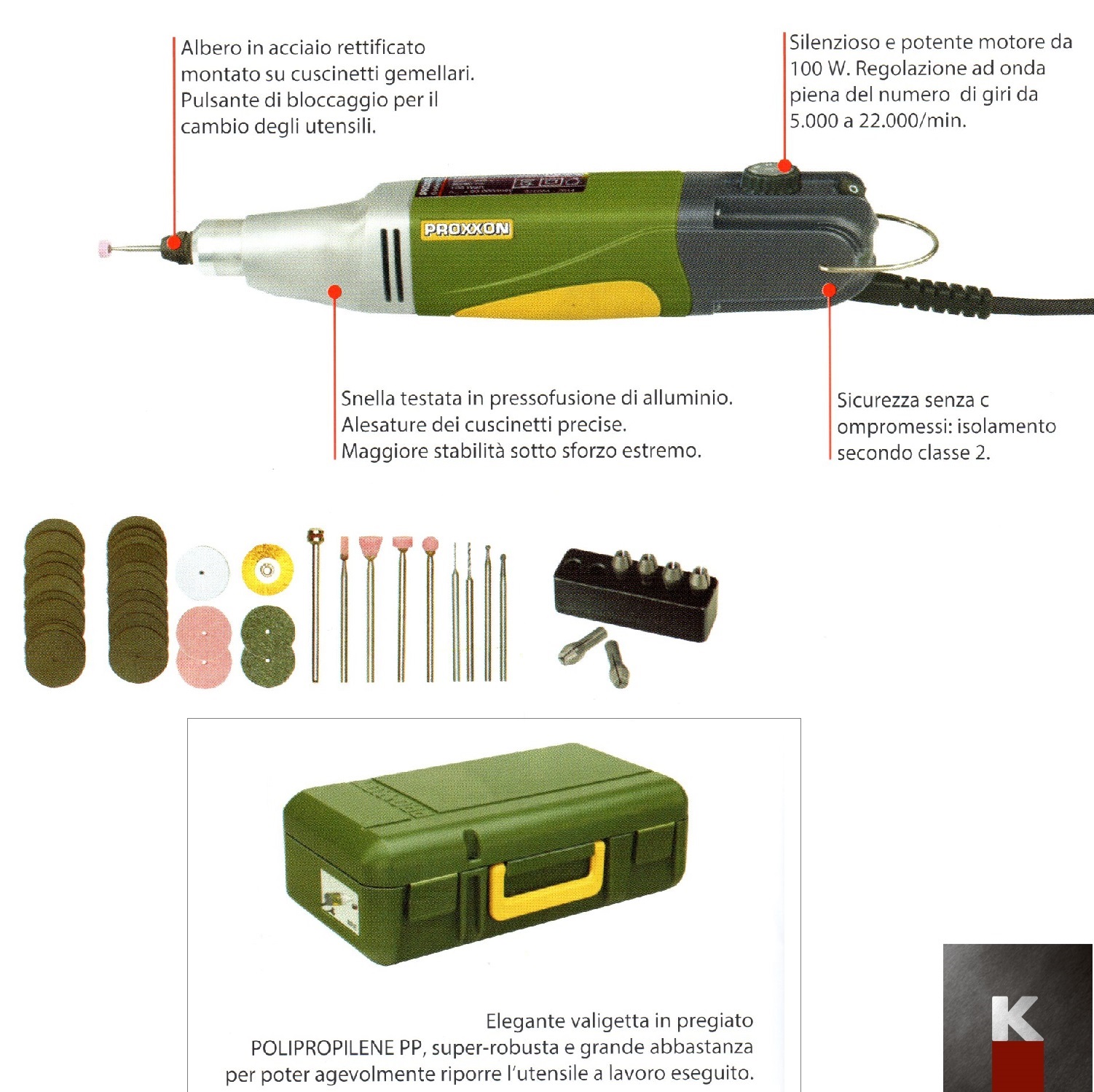 Attrezzature: TRAPANO FRESATORE - 28481 Proxxon